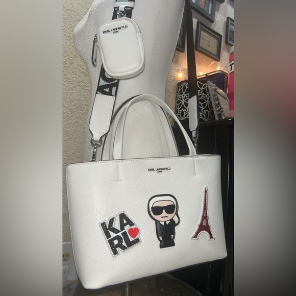 Karl Lagerfeld | Bags | Karl Lagerfeld Paris Toteshoulder Bag Iconic ...
